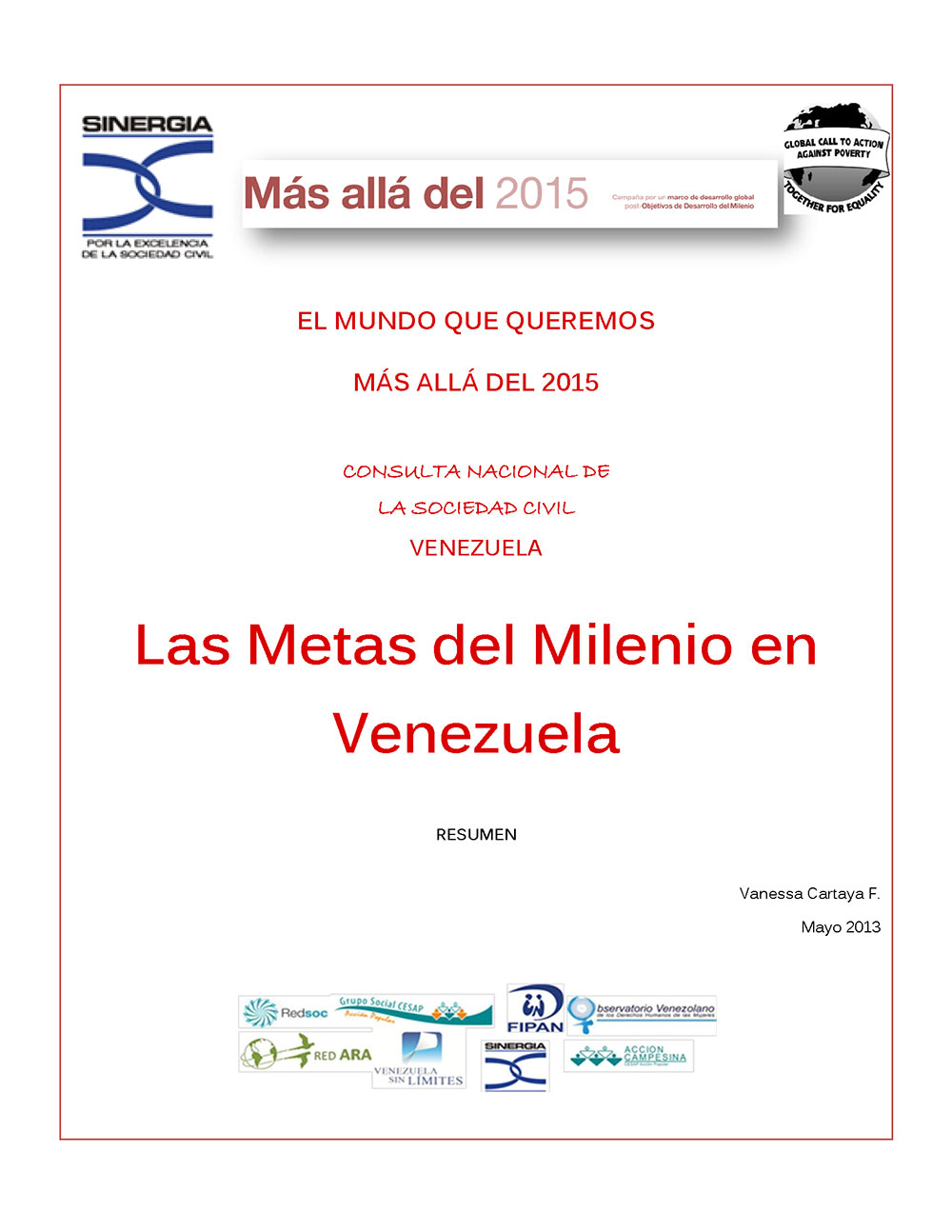 Las Metas del Milenio en Venezuela - PROVEA